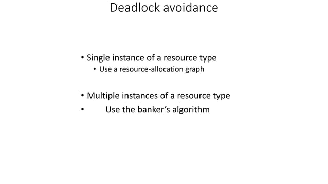 Os Unit 3 Deadlock Bankers Algorithmpptx Operating Systems Computer Software And