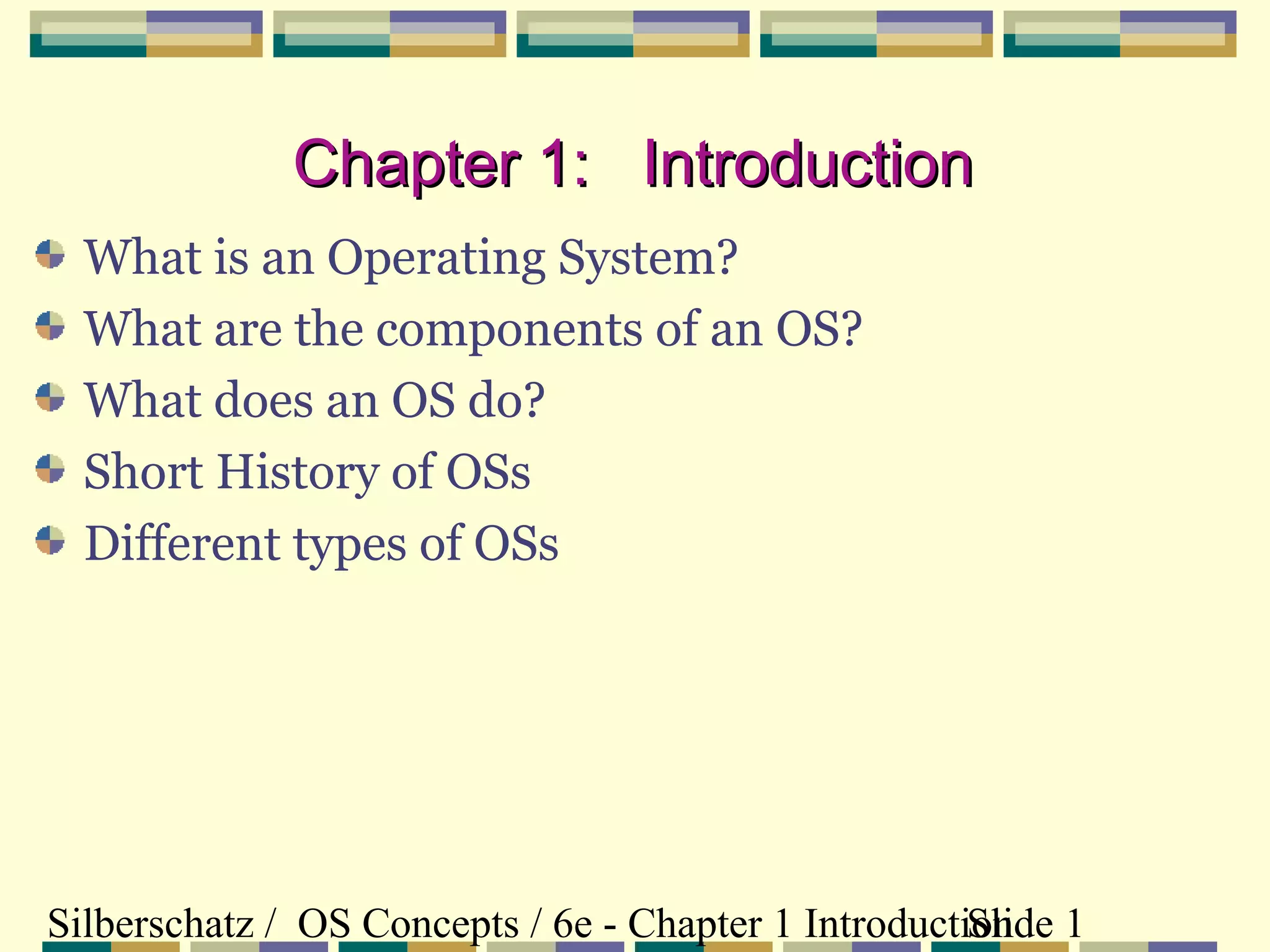 Silberschatz / OS Concepts | PPT