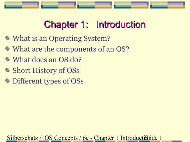 Silberschatz / OS Concepts | PPT