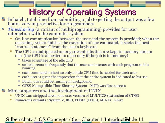 Silberschatz / OS Concepts | PPT