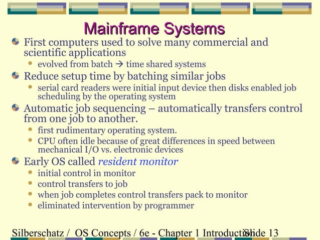 Silberschatz / OS Concepts | PPT