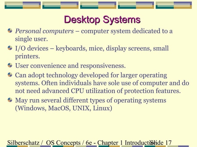 Silberschatz / OS Concepts | PPT