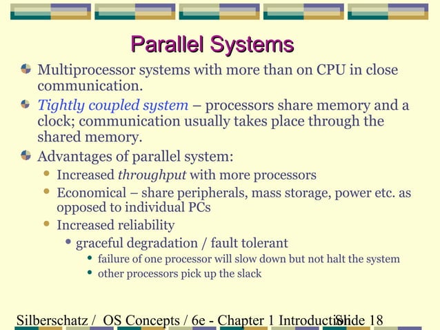 Silberschatz / OS Concepts | PPT