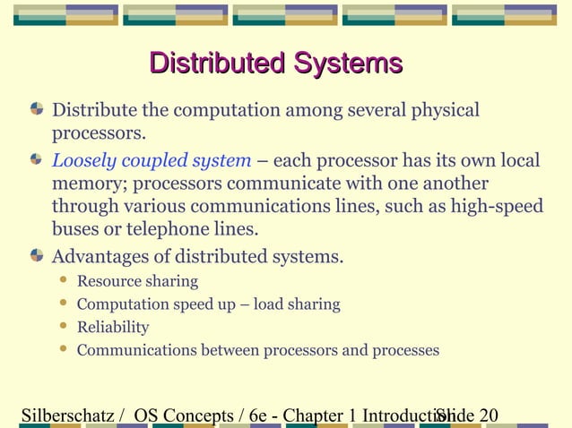 Silberschatz / OS Concepts | PPT