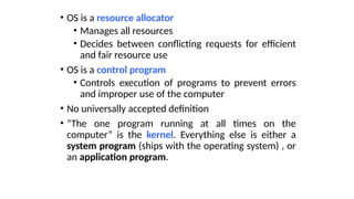 introduction to Operating system, kernal | PPT