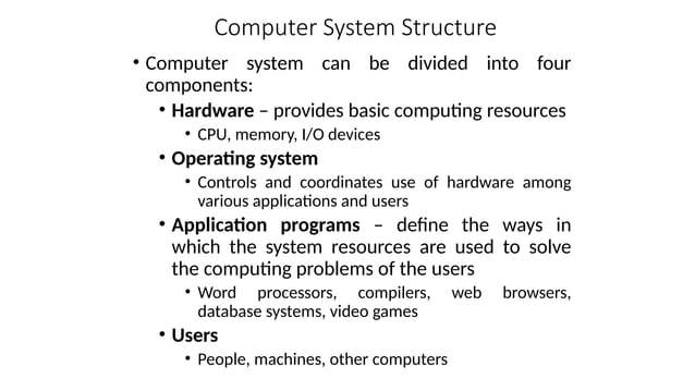 introduction to Operating system, kernal | PPT