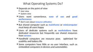 introduction to Operating system, kernal | PPT