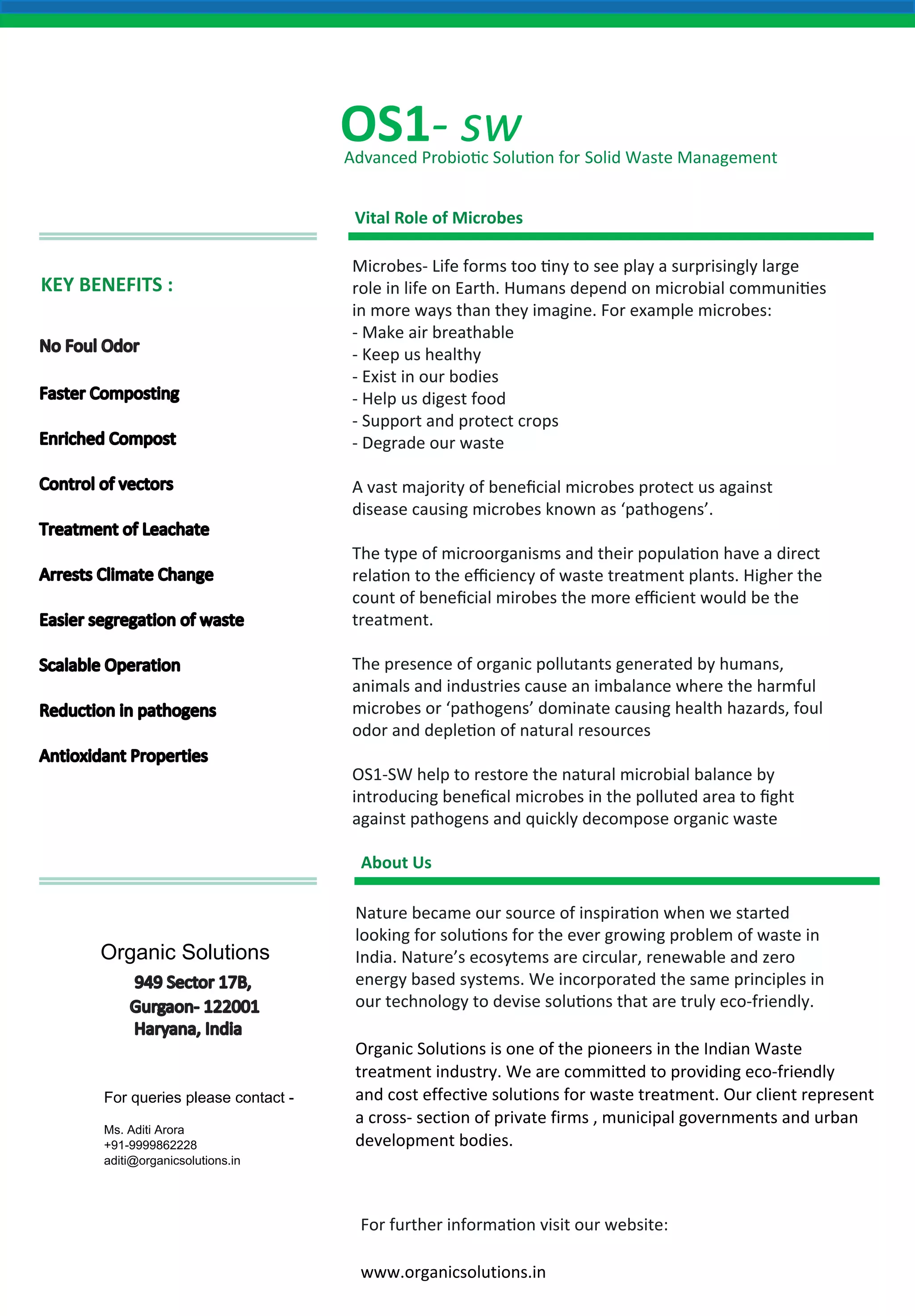 OS1-SW Product Brochure | PDF