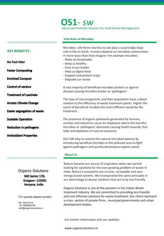 OS1-SW Product Brochure | PDF