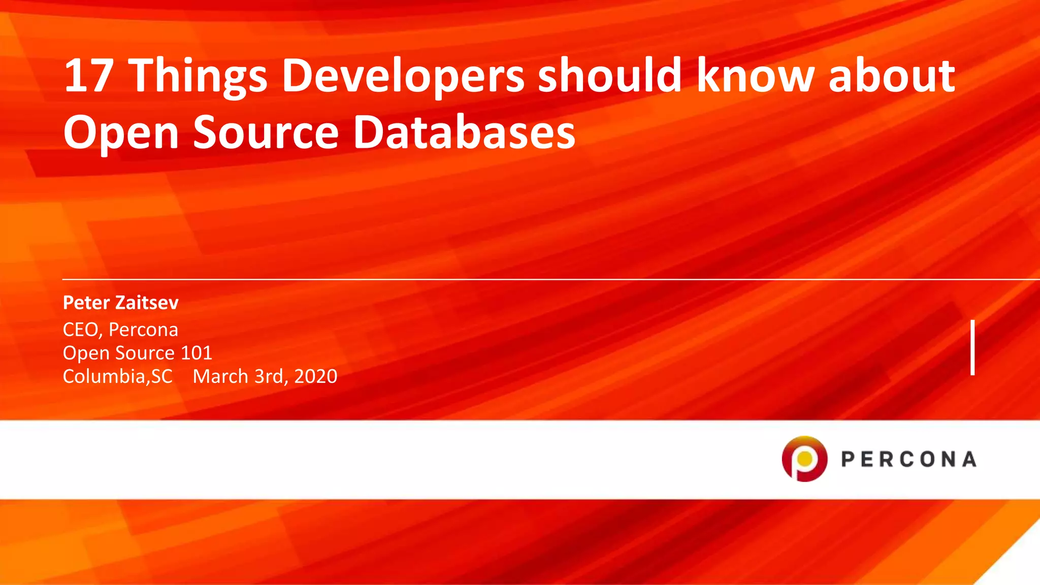 17 Things Developers Should Know About Databases | PPT