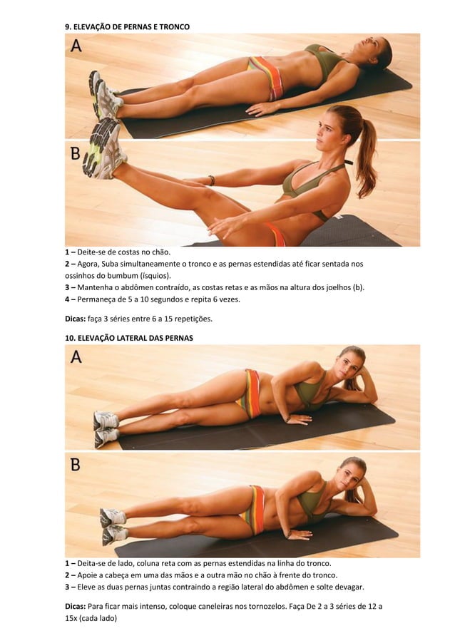Os 10 Exercícios Para Perder Barriga Em Casa Pdf