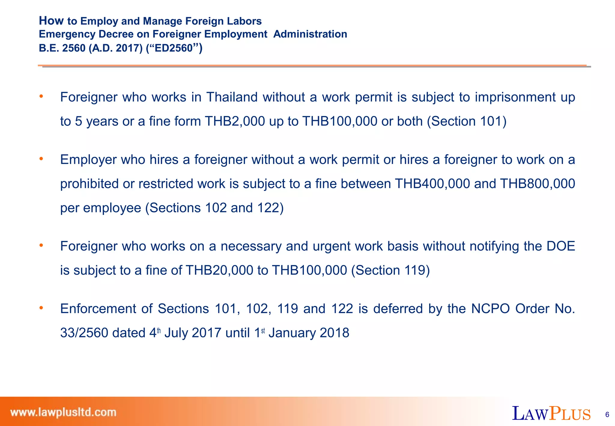 Foreign Labour Employment | PPT | Business | Business and Finance
