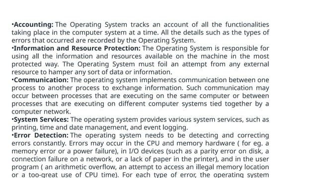 operating system basic ppt which we can learn os | PPT