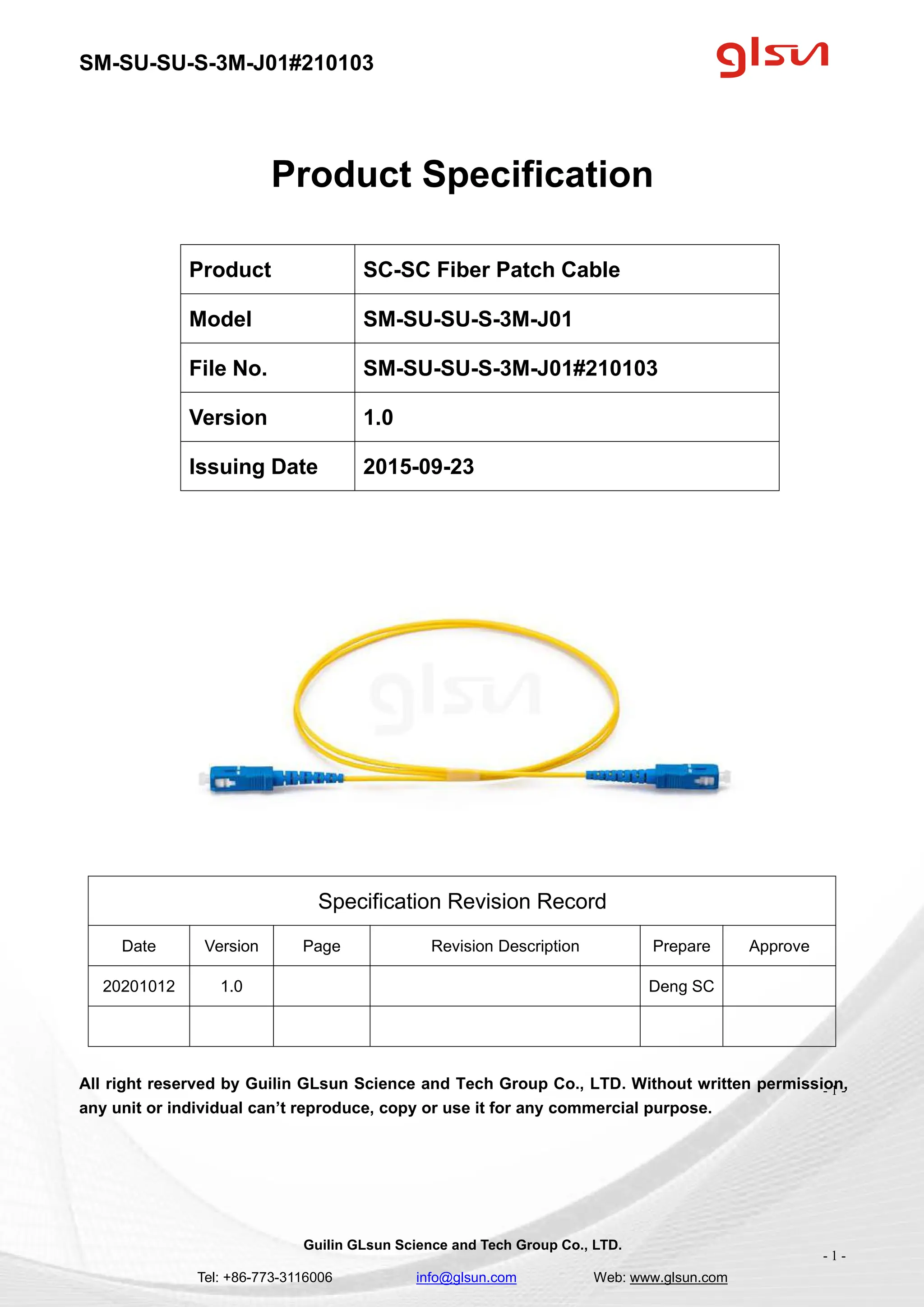 os2-sm-sc-upc-to-sc-upc-3m-simplex-fiber-optic-patch-cable-data-sheet ...