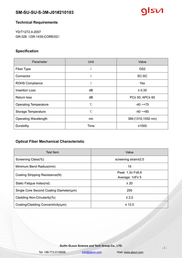 os2-sm-sc-upc-to-sc-upc-3m-simplex-fiber-optic-patch-cable-data-sheet ...