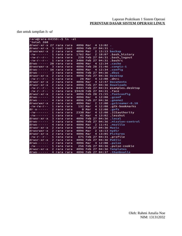 Perintah Dasar Sistem Operasi Linux | PDF