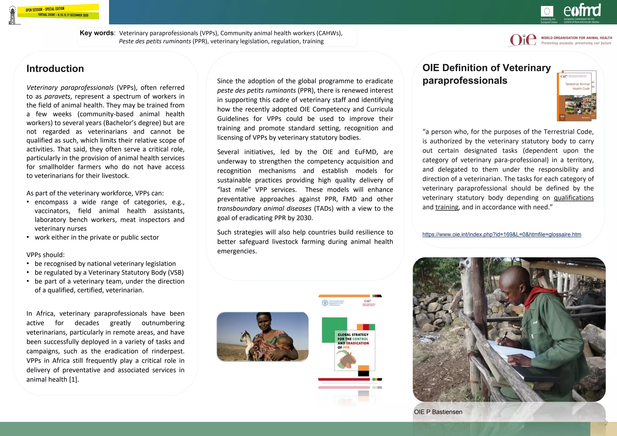 OS20 - Empowering veterinary paraprofessionals in Africa for better control of TADS - Sonia ...