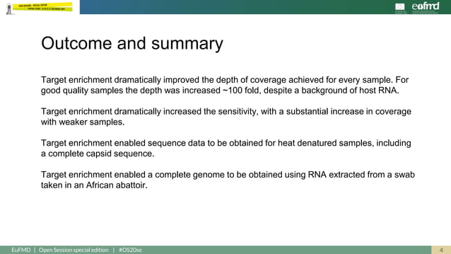 OS20 - Enhanced complete genome sequencing of foot-and-mouth disease ...