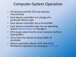 OS concepts 2 handling of interrupts | PPTX