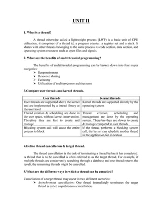 Operating System and related questions | PDF