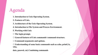 Chapter 2 Introduction to Unix Concepts | PPTX