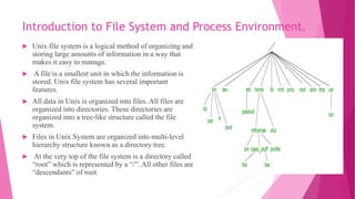 Chapter 2 Introduction to Unix Concepts | PPTX