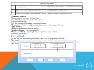 Operating System-Thread concept in Operating System | PPT