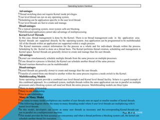 Operating System-Thread concept in Operating System | PPTX