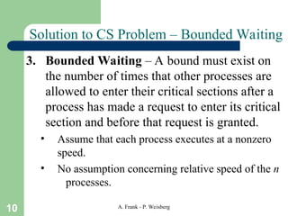 operating system the critical section problem | PPT
