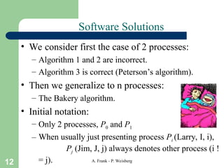 operating system the critical section problem | PPT