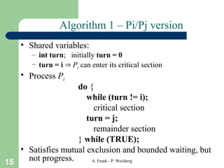 operating system the critical section problem | PPT