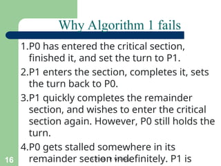 operating system the critical section problem | PPT