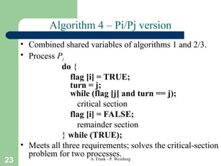 operating system the critical section problem | PPT