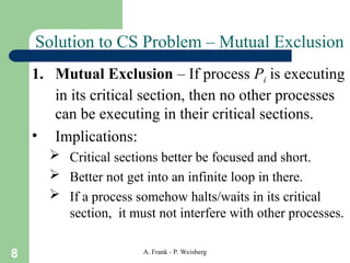operating system the critical section problem | PPT