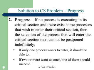 operating system the critical section problem | PPT