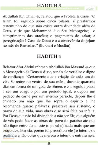Os 40 hadith ditos do profeta do islã ( islamismo) | PDF