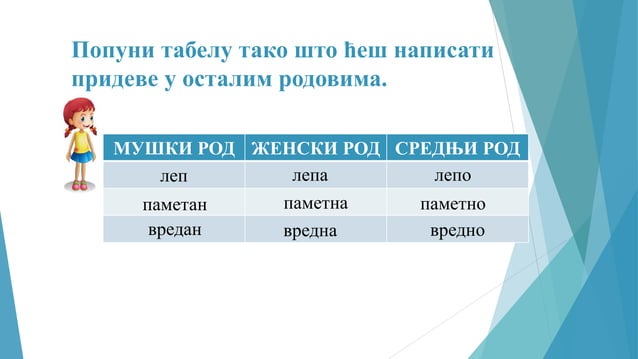 Srpski jezik, vrste reci, imenice, glagoli i pridevi, utvrdjivanje | PPTX