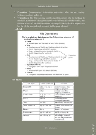 Operating System - File Management concepts | PPT