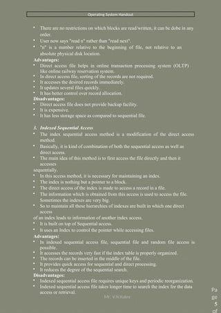 Operating System - File Management concepts | PPT