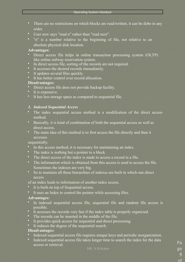 Operating System - File Management concepts | PPT | Operating Systems | Computer Software and ...