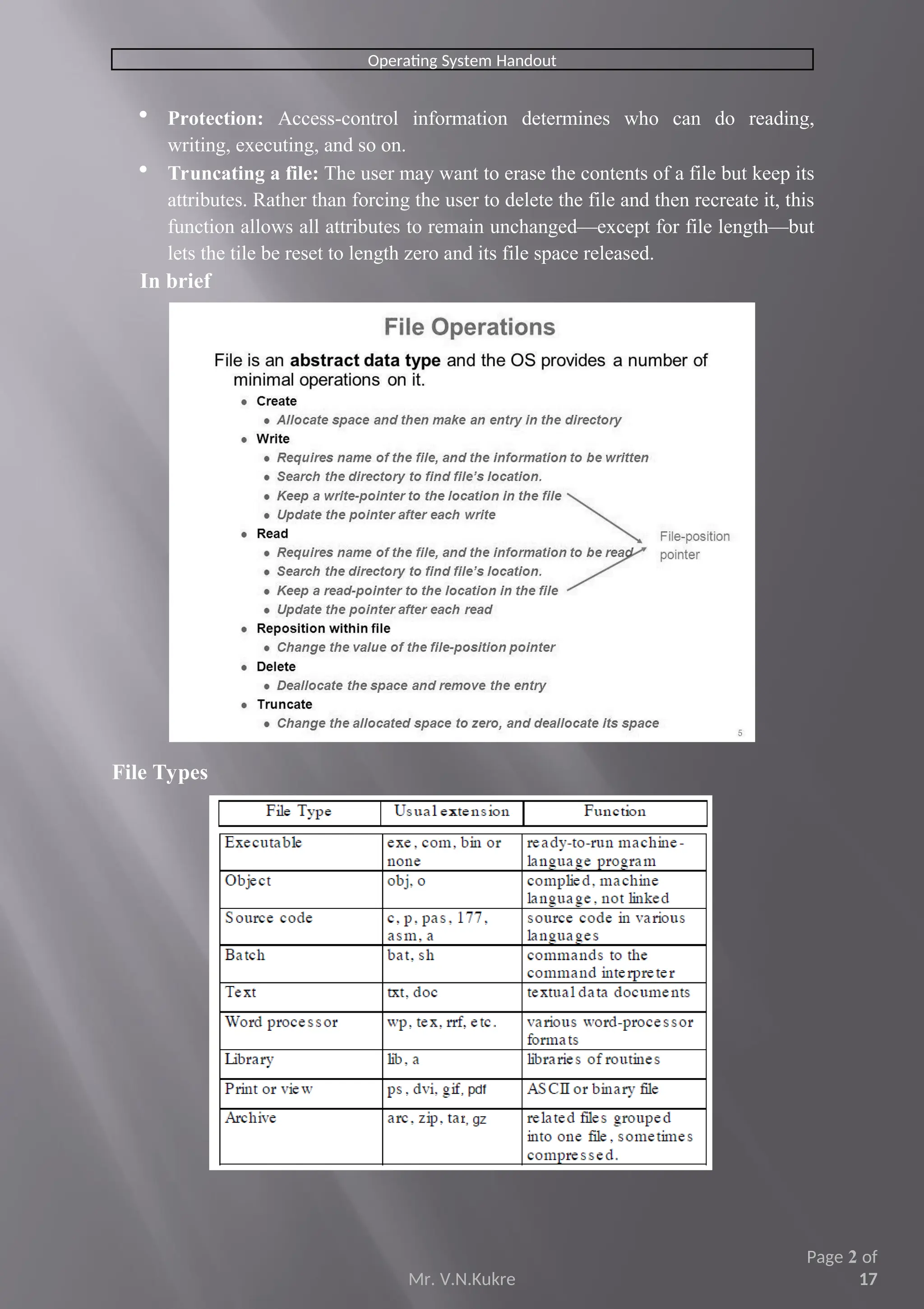 Operating Systems File Space Allocation Ppt Databases Computer Software And Applications