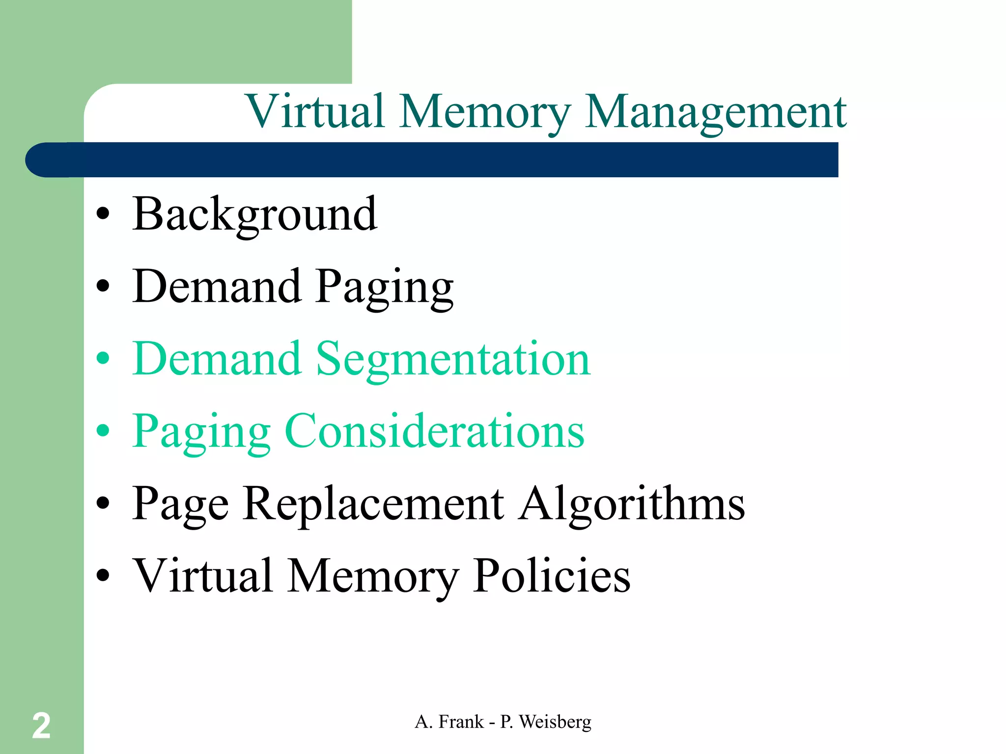 Segmentation and paging | PPT | Operating Systems | Computer Software and Applications