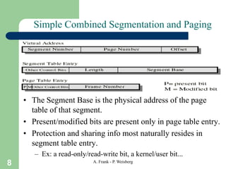 Segmentation and paging | PPT | Operating Systems | Computer Software and Applications