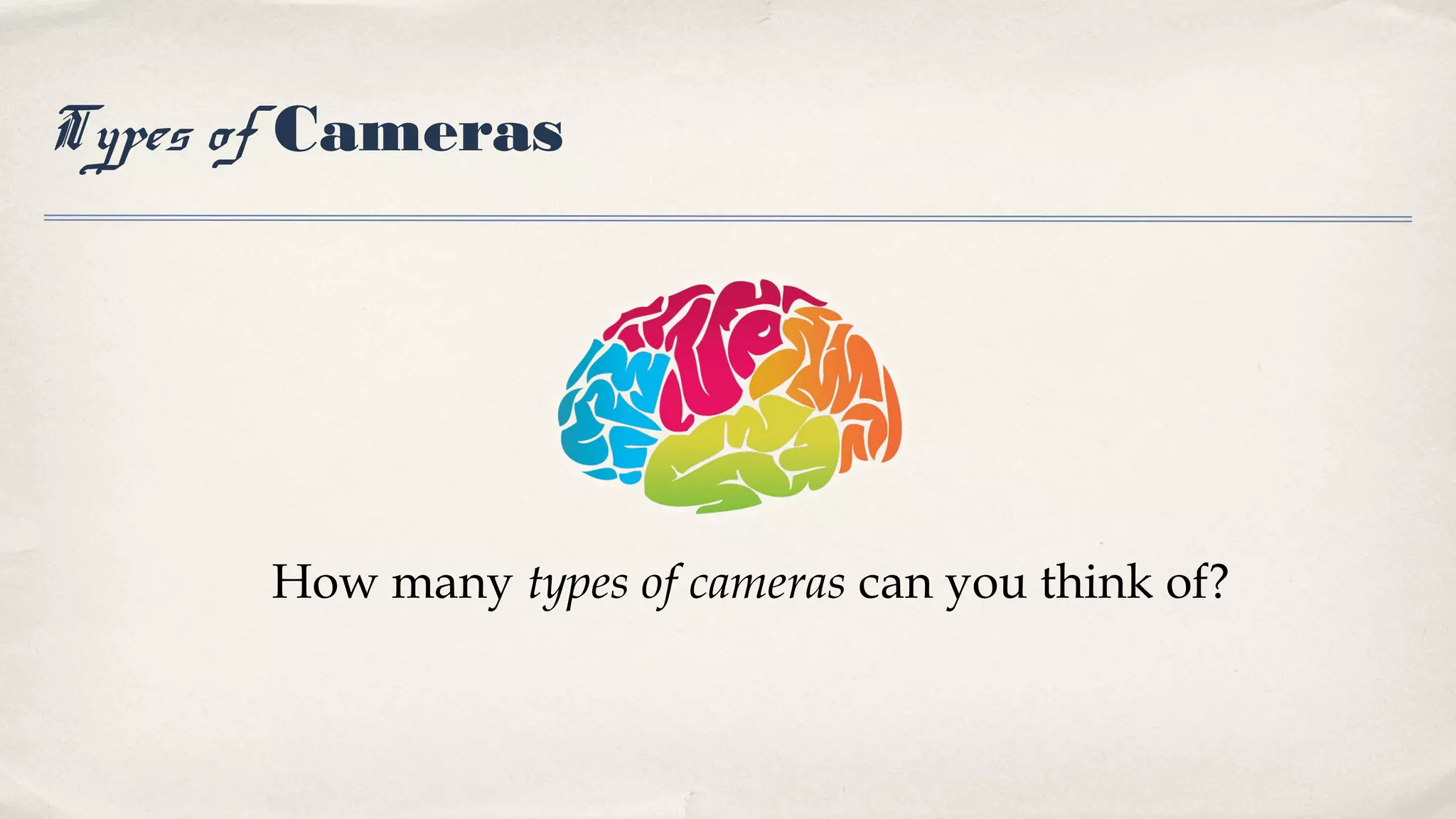 Lesson 3 • Types of Cameras | PPT