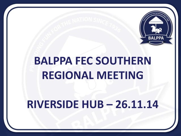FEC subgroup BALPPA - Southern regional meeting at Riverside Hub (26.11 ...