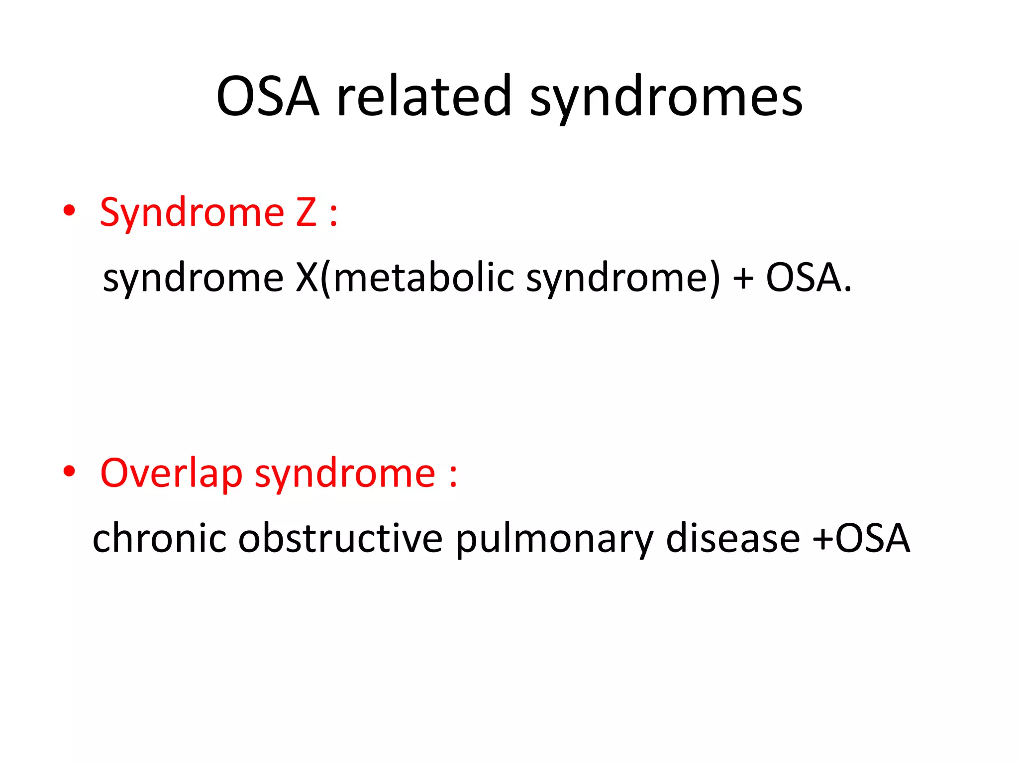 Obstructive Sleep Apnea (OSA) | PPTX
