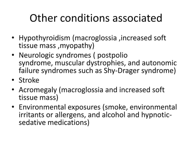 Obstructive Sleep Apnea (OSA) | PPTX | Sleep Disorders | Diseases and ...