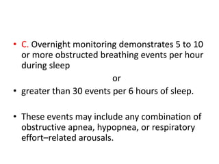 Obstructive Sleep Apnea (OSA) | PPTX