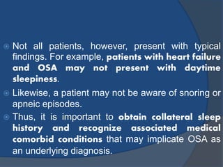 OBSTRUCTIVE SLEEP APNEA | PPTX