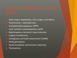 Obstructive Sleep Apnea | PPT